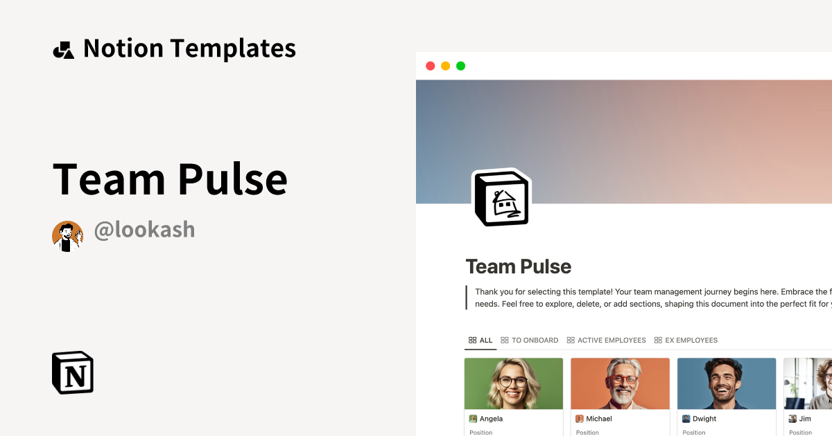 Team Pulse Template | Notion Marketplace