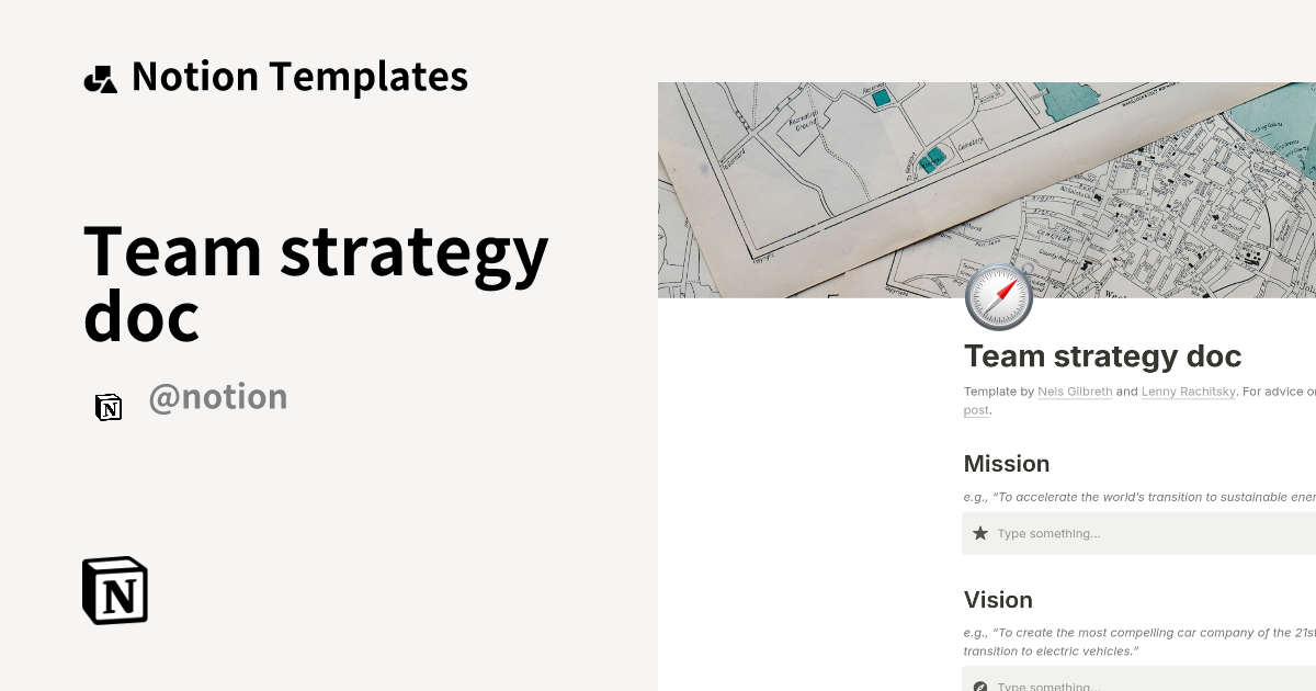 Team strategy doc Template by Notion | Notion Marketplace