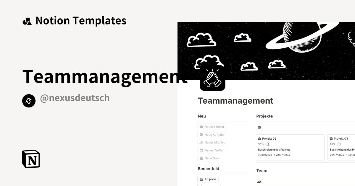 Teammanagement Template | Notion Marketplace