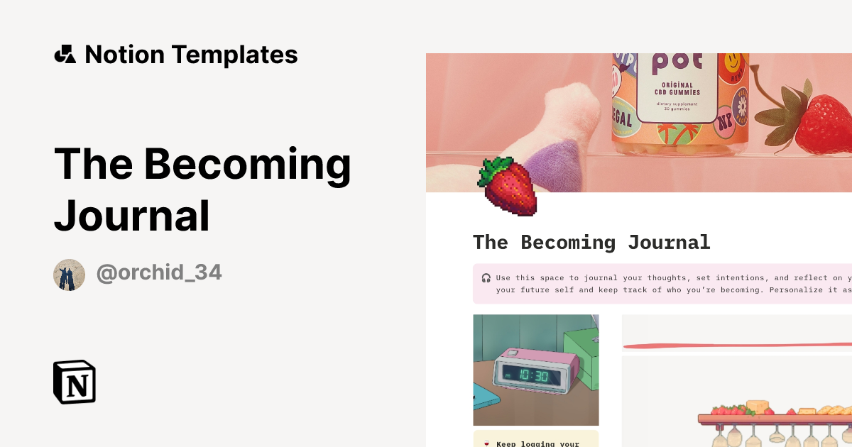 The Becoming Journal Template | Notion Marketplace