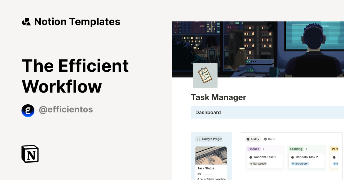 The Efficient Workflow Template by Efficient OS | Notion Marketplace