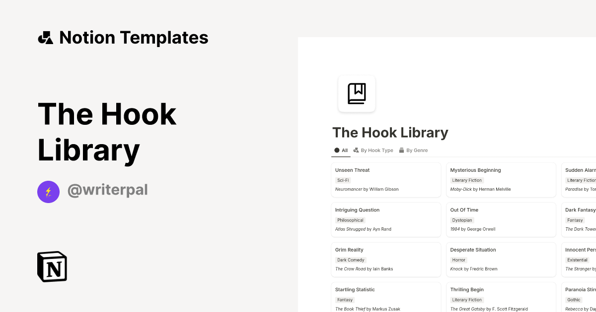 The Hook Library Template | Notion Marketplace