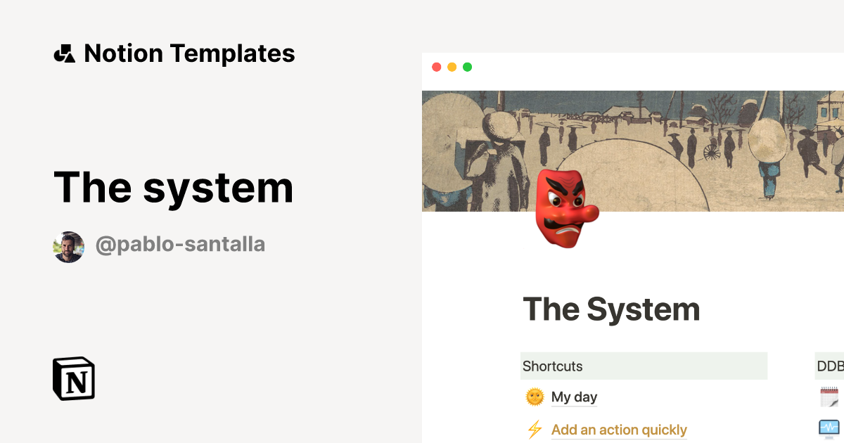 The system Template by Pablo Santalla | Notion Marketplace