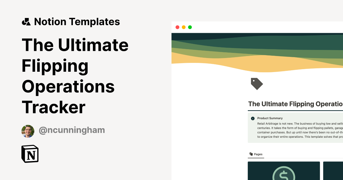 The Ultimate Flipping Operations Tracker Template by Nathan Cunningham ...