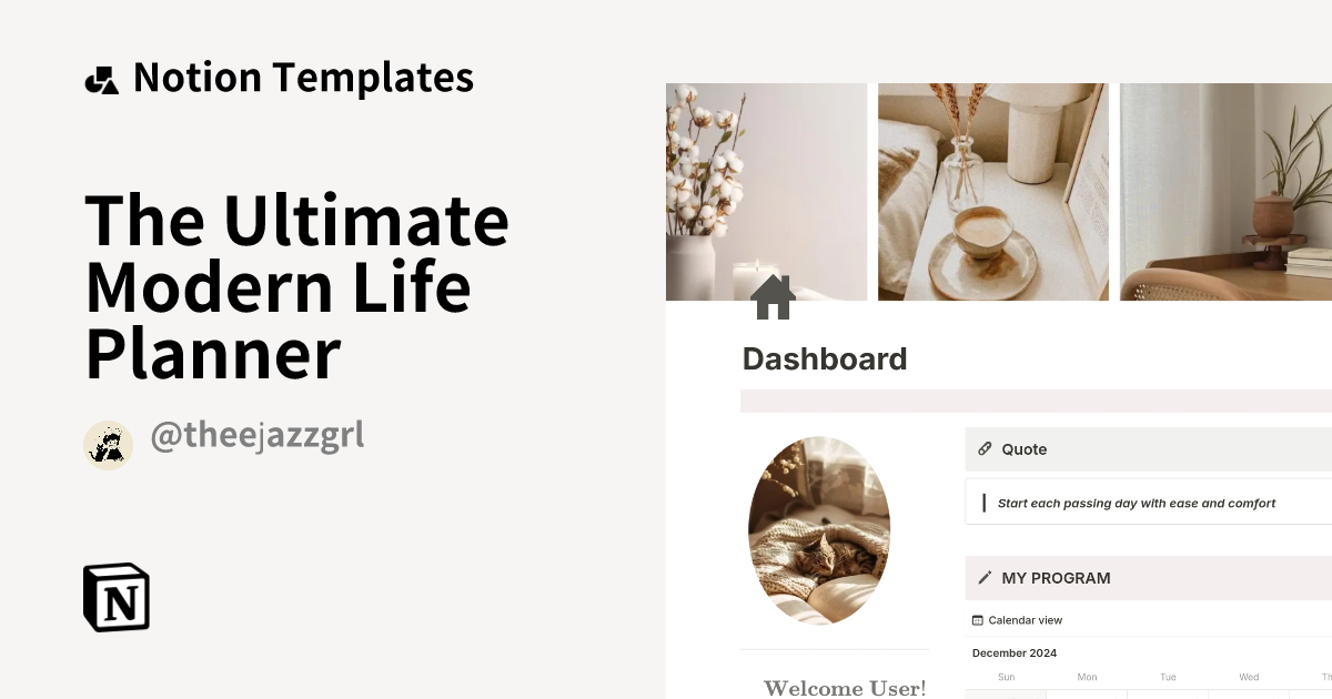 The Ultimate Modern Life Planner Template | Notion Marketplace