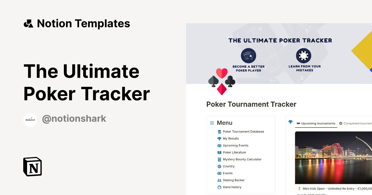 The Ultimate Poker Tracker Template | Notion Marketplace