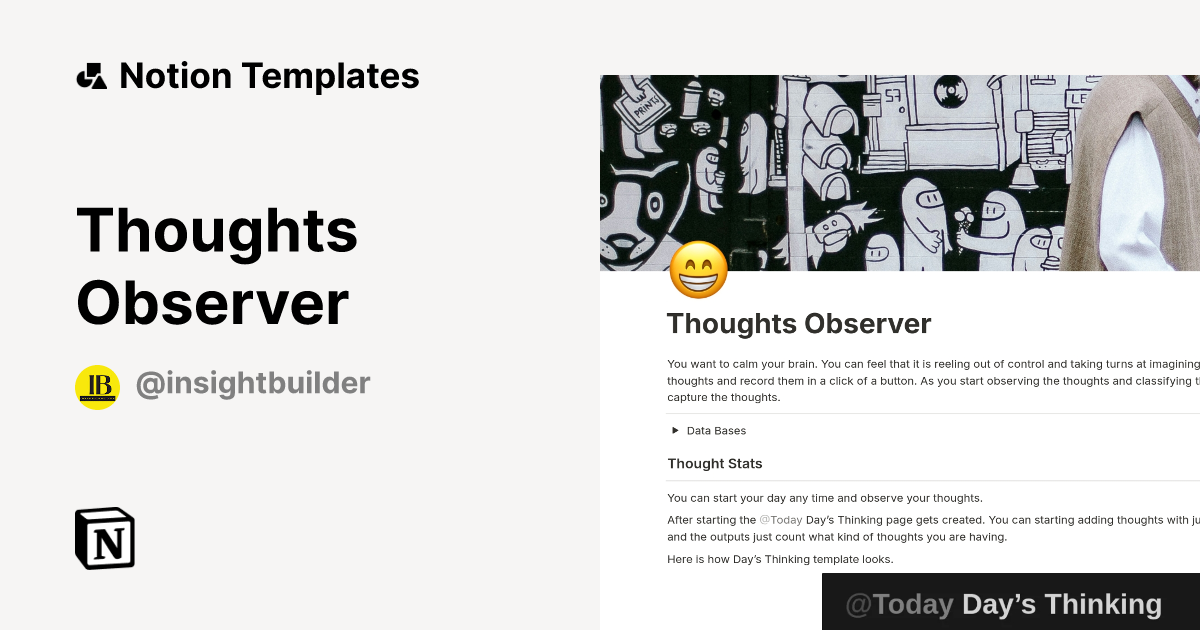 Thoughts Observer Template | Notion Marketplace