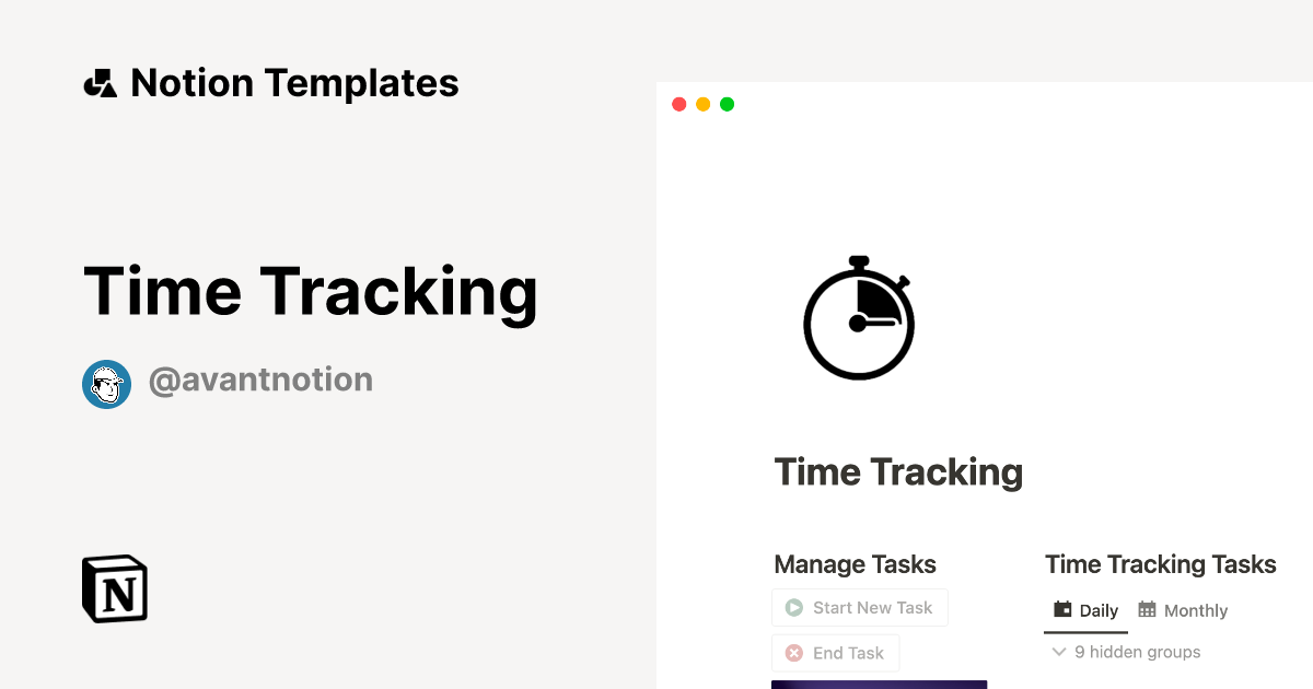 Time Tracking Template | Notion Marketplace