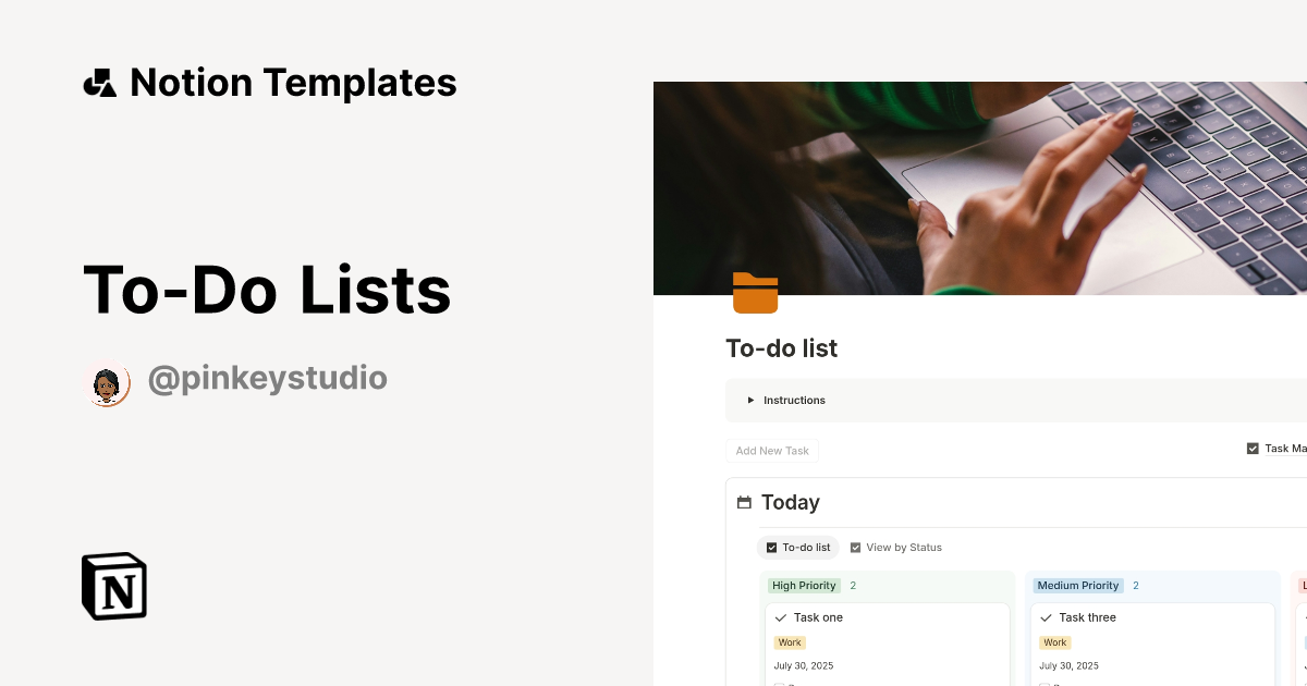 To-Do Lists Template | Notion Marketplace