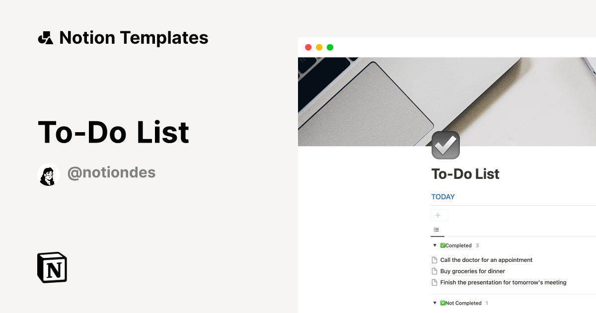 To-Do List Template | Notion Marketplace