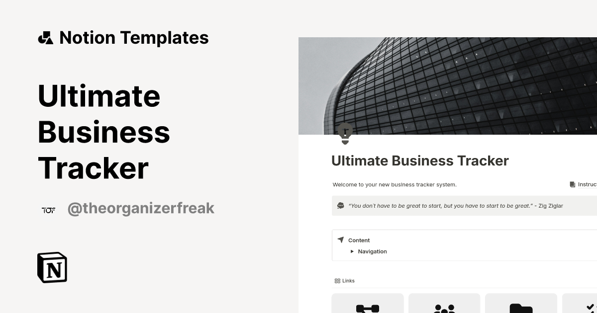 Ultimate Business Tracker Template | Notion Marketplace