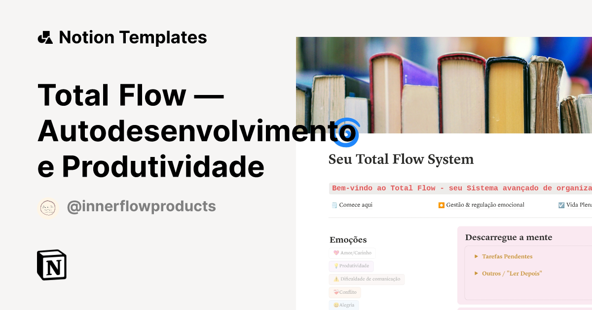 Total Flow — Autodesenvolvimento e Produtividade Template by InnerFlow ...