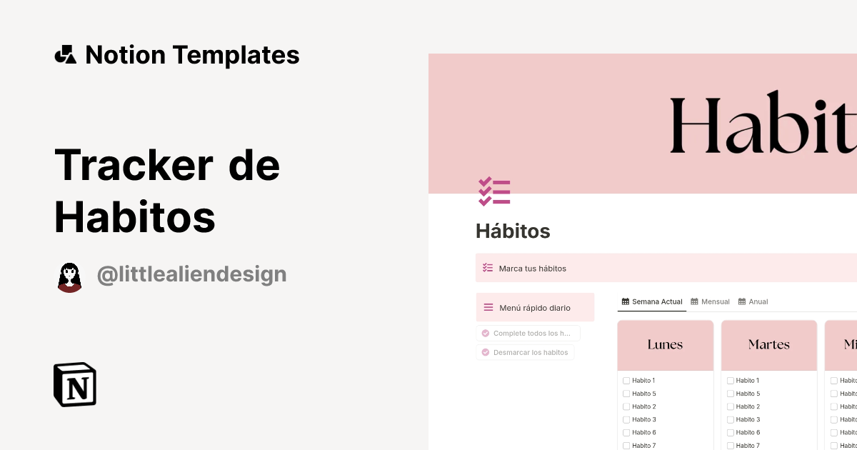 Tracker de Habitos Template | Notion Marketplace