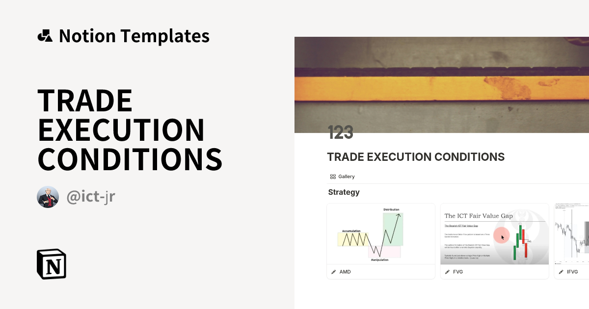 TRADE EXECUTION CONDITIONS Template | Notion Marketplace
