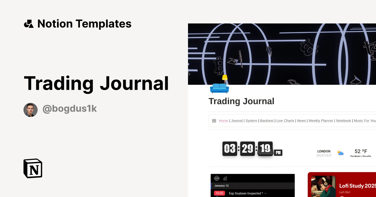 Trading Journal Template | Notion Marketplace