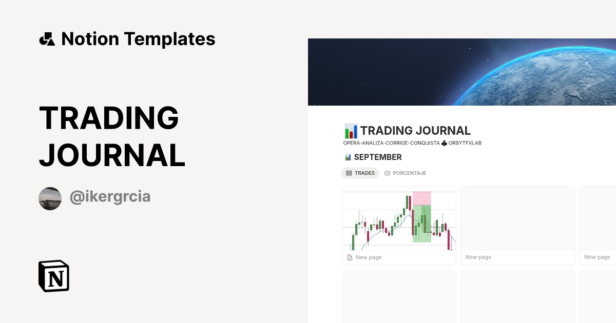 TRADING JOURNAL Template | Notion Marketplace