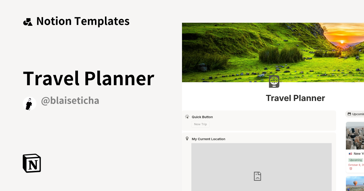 Travel Planner Template | Notion Marketplace