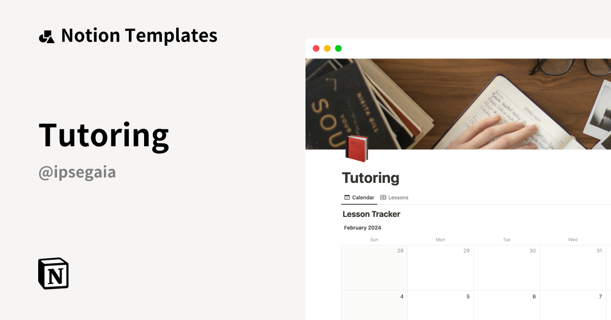 Tutoring Template | Notion Marketplace