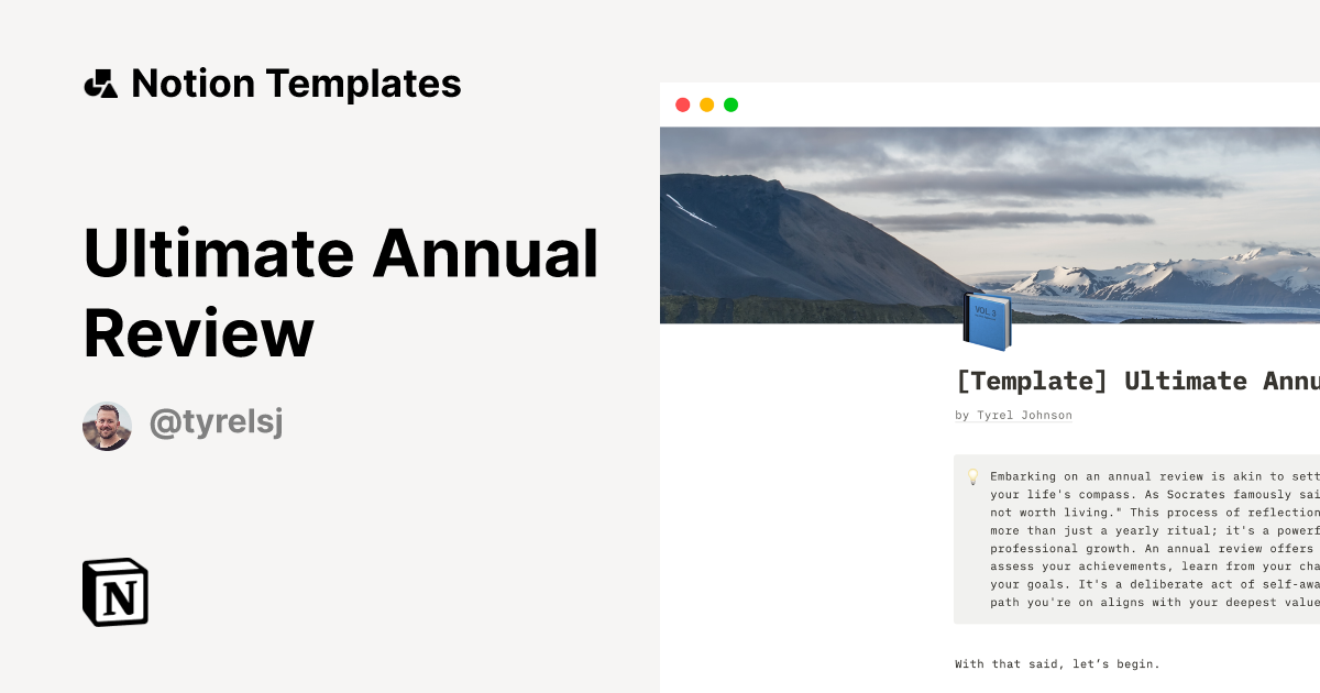 Ultimate Annual Review Template | Notion Marketplace