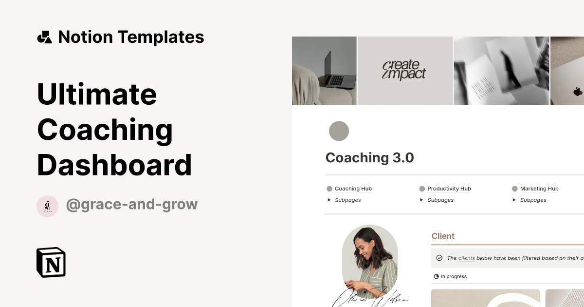 Ultimate Coaching Dashboard Template | Notion Marketplace
