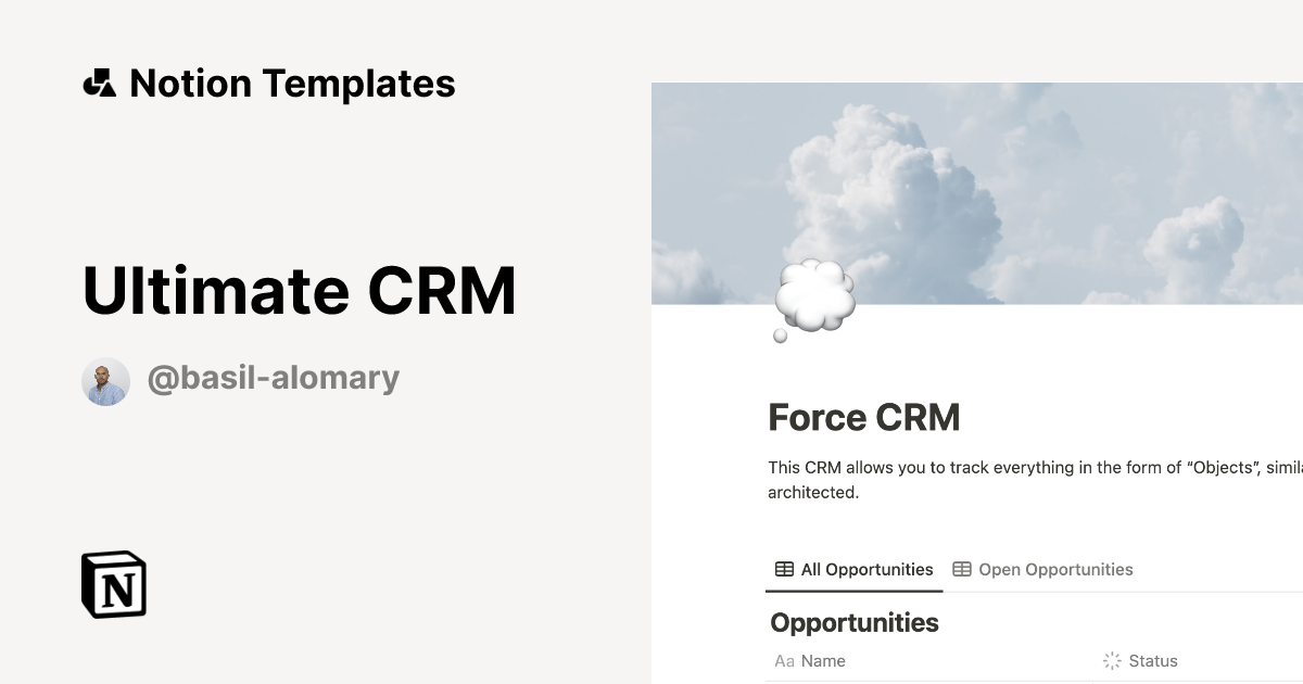 Ultimate CRM Template | Notion Marketplace