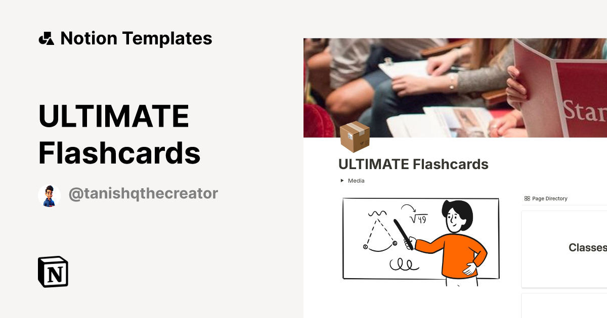ULTIMATE Flashcards Template by TanishqTheCreator | Notion Marketplace