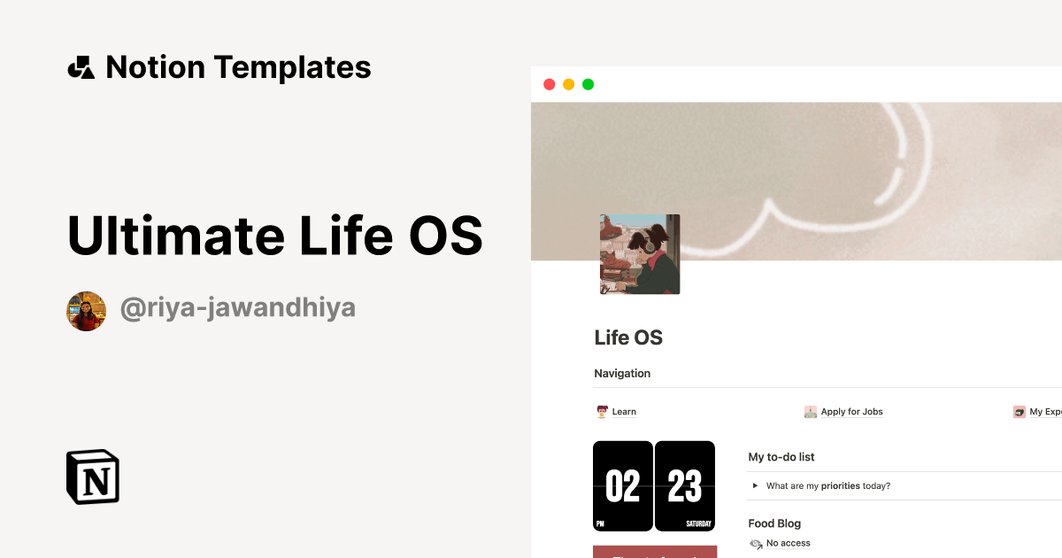 Ultimate Life OS Template | Notion Marketplace