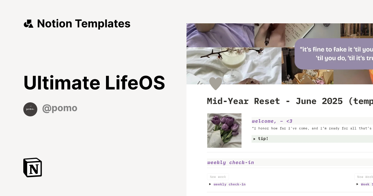 Ultimate LifeOS Template | Notion Marketplace