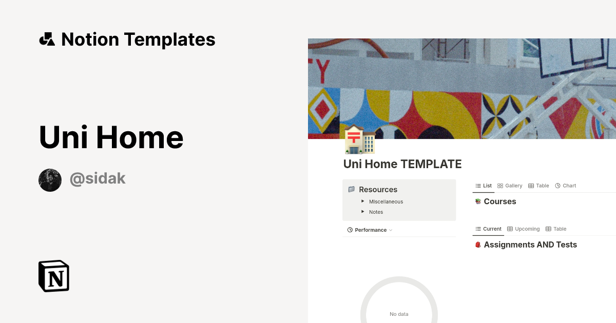 Uni Home Template | Notion Marketplace