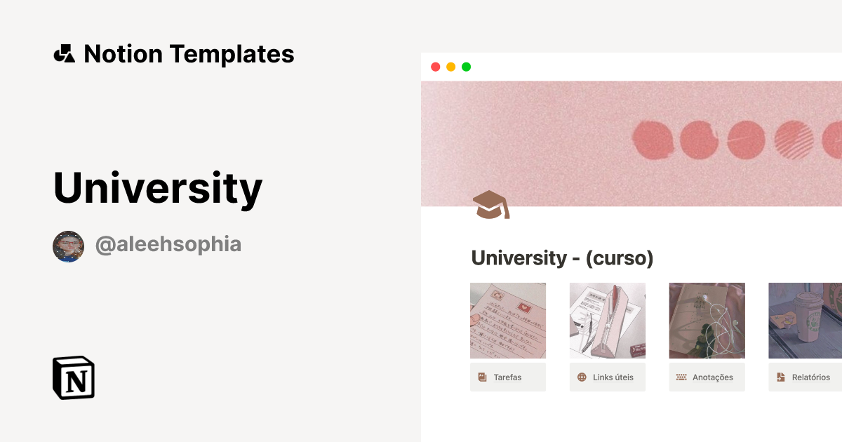University Template | Notion Marketplace