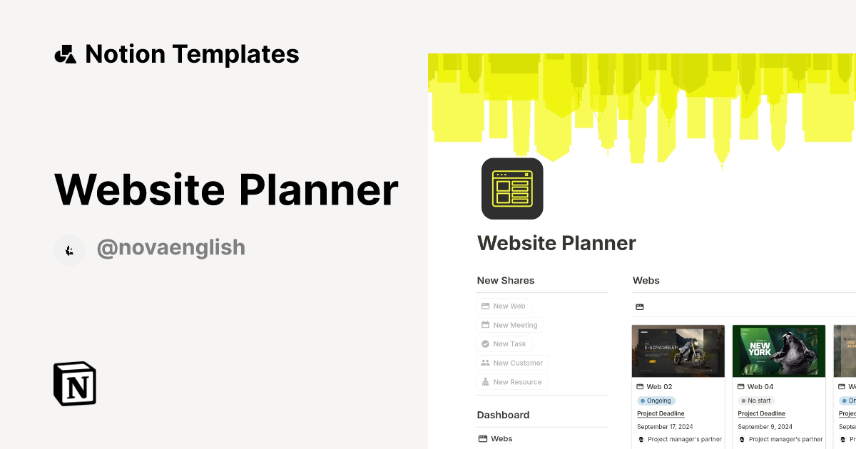 Website Planner Template | Notion Marketplace