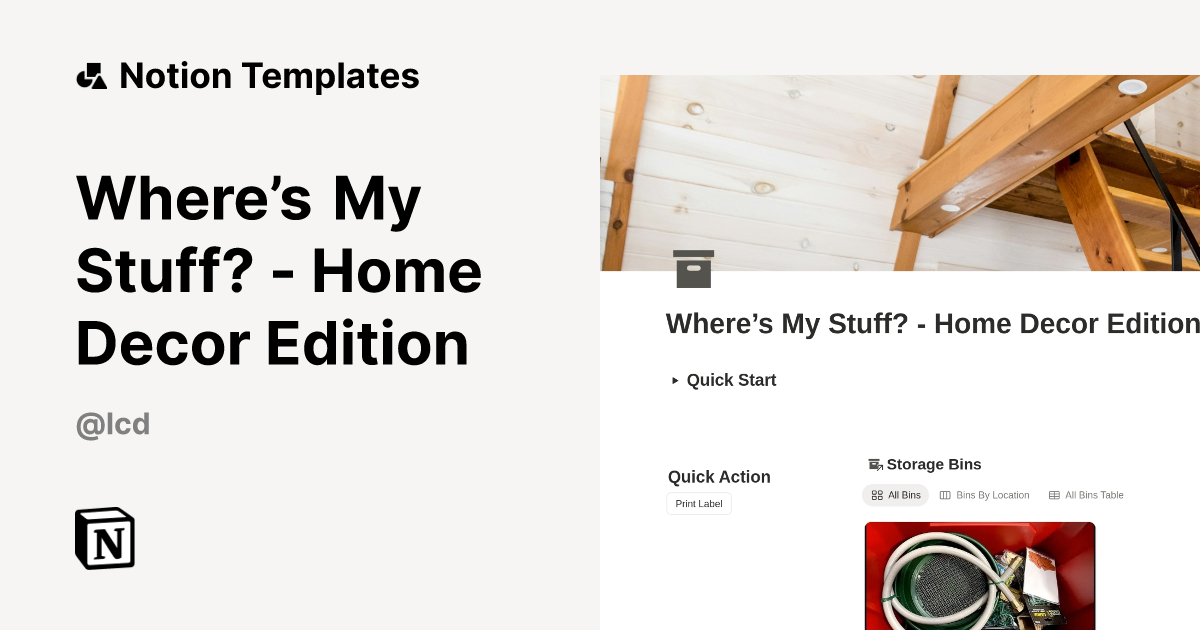 Where’s My Stuff? - Home Decor Edition Template by Lion's Crest Design ...
