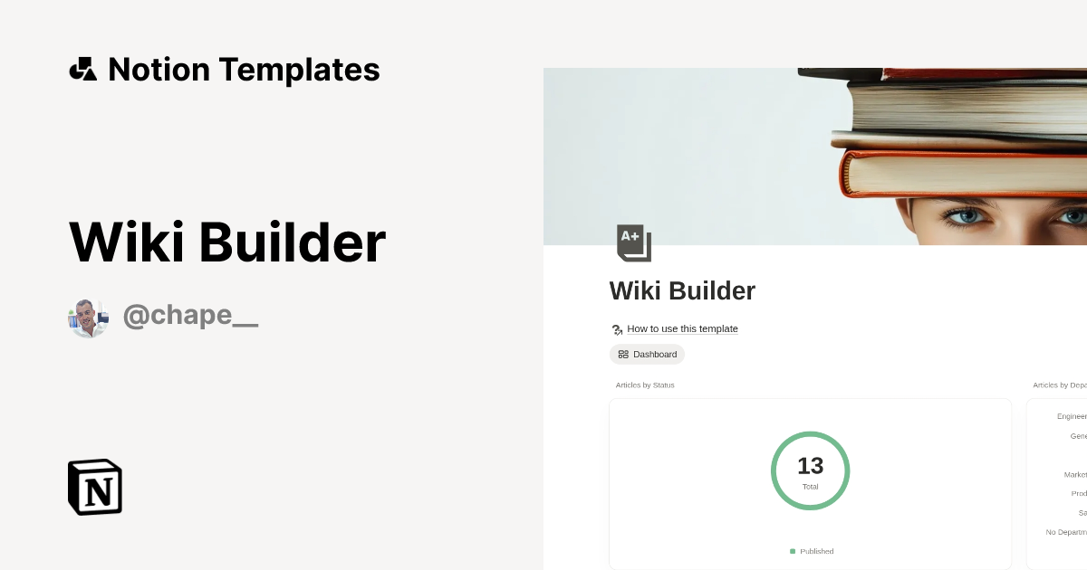 Wiki Builder Template by Chape | Notion Marketplace