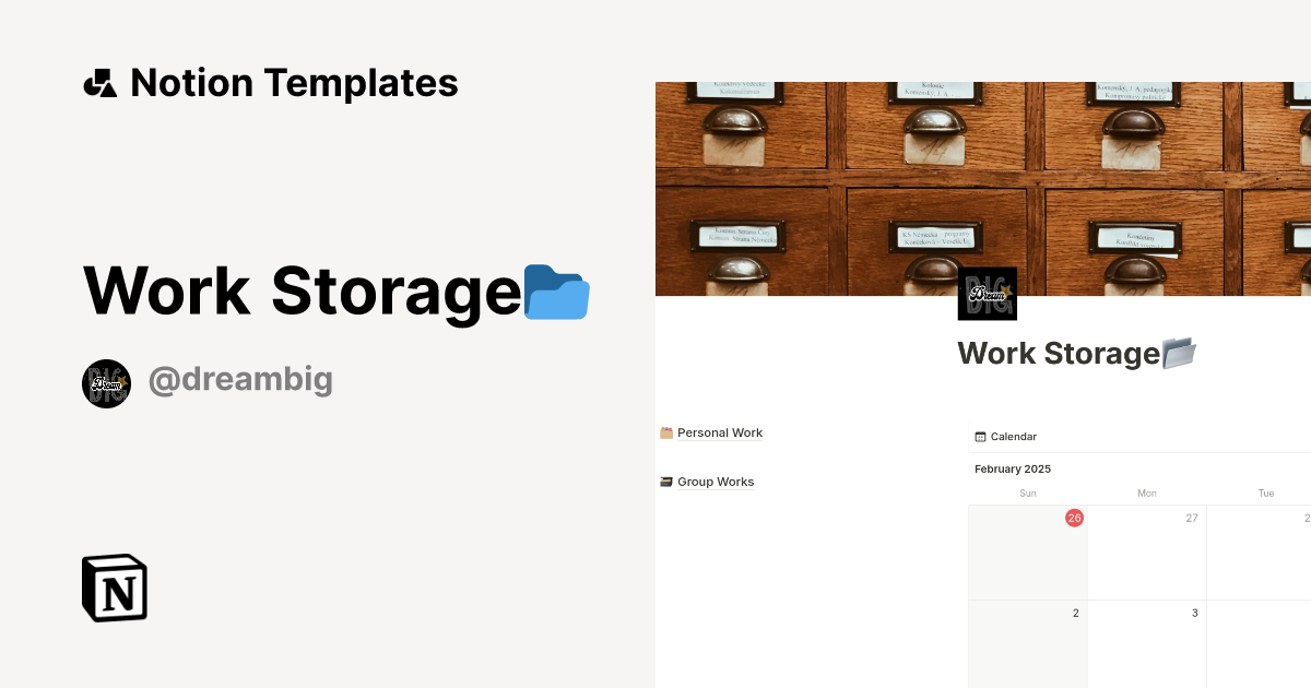 Work Storage📂 Template | Notion Marketplace