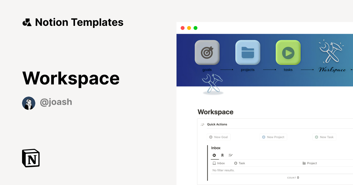 Workspace Template by Joash | Notion Marketplace