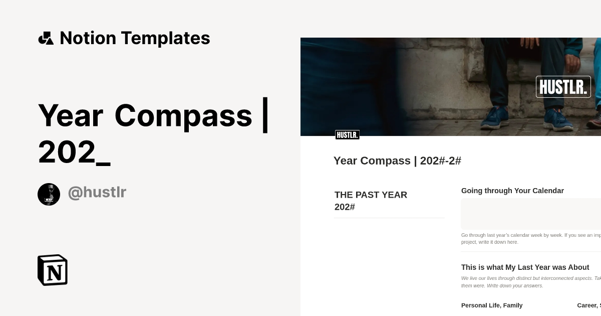 Year Compass | 202_ Template | Notion Marketplace