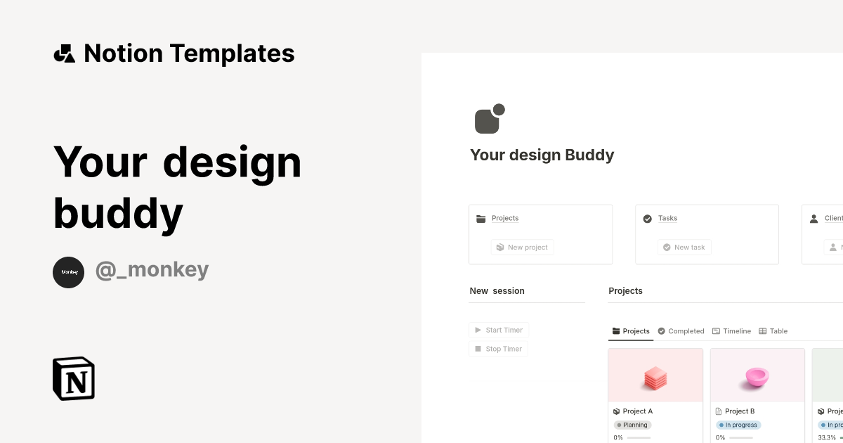 Your design buddy Template by _monkey | Notion Marketplace