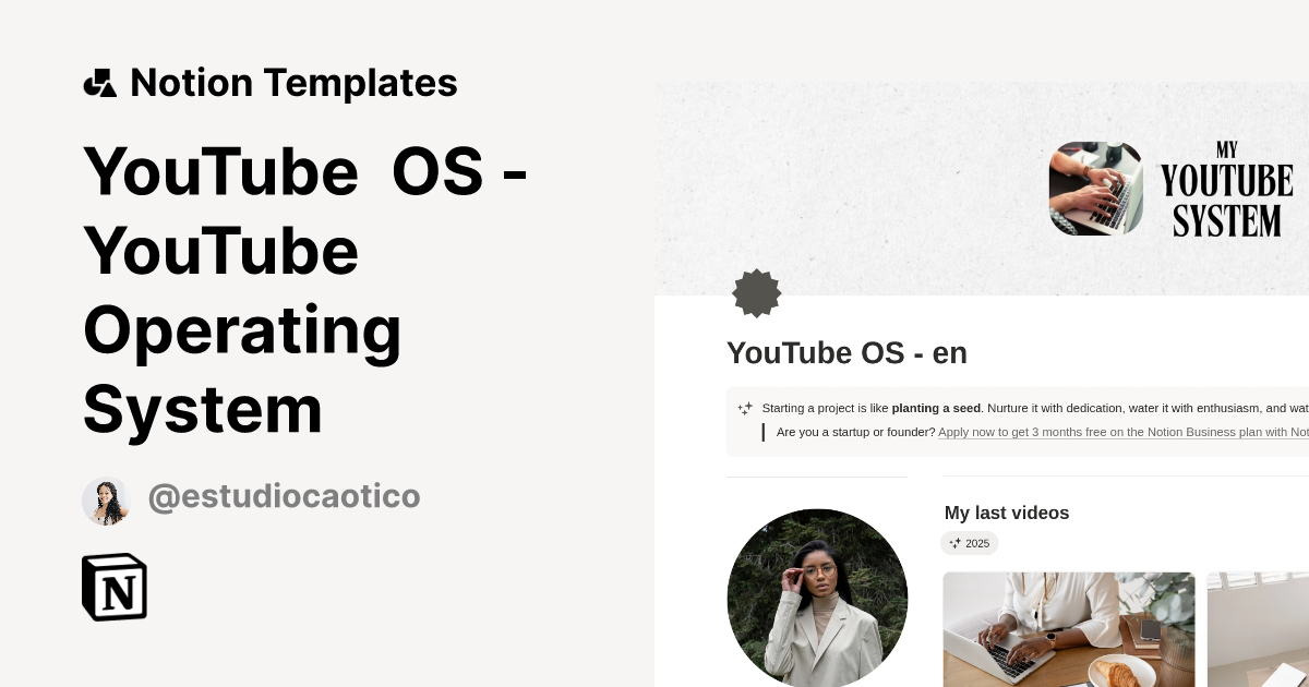 YouTube OS - YouTube Operating System Template by Estudio Caótico ...