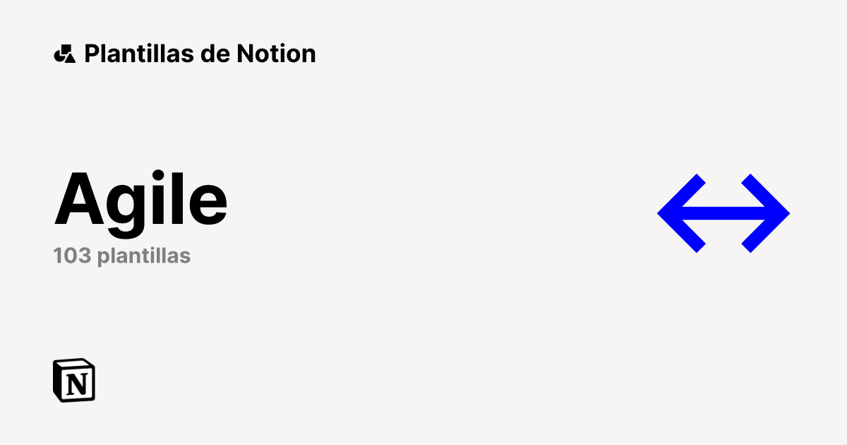 Plantillas gratuitas de Notion: Agile | Notion Marketplace