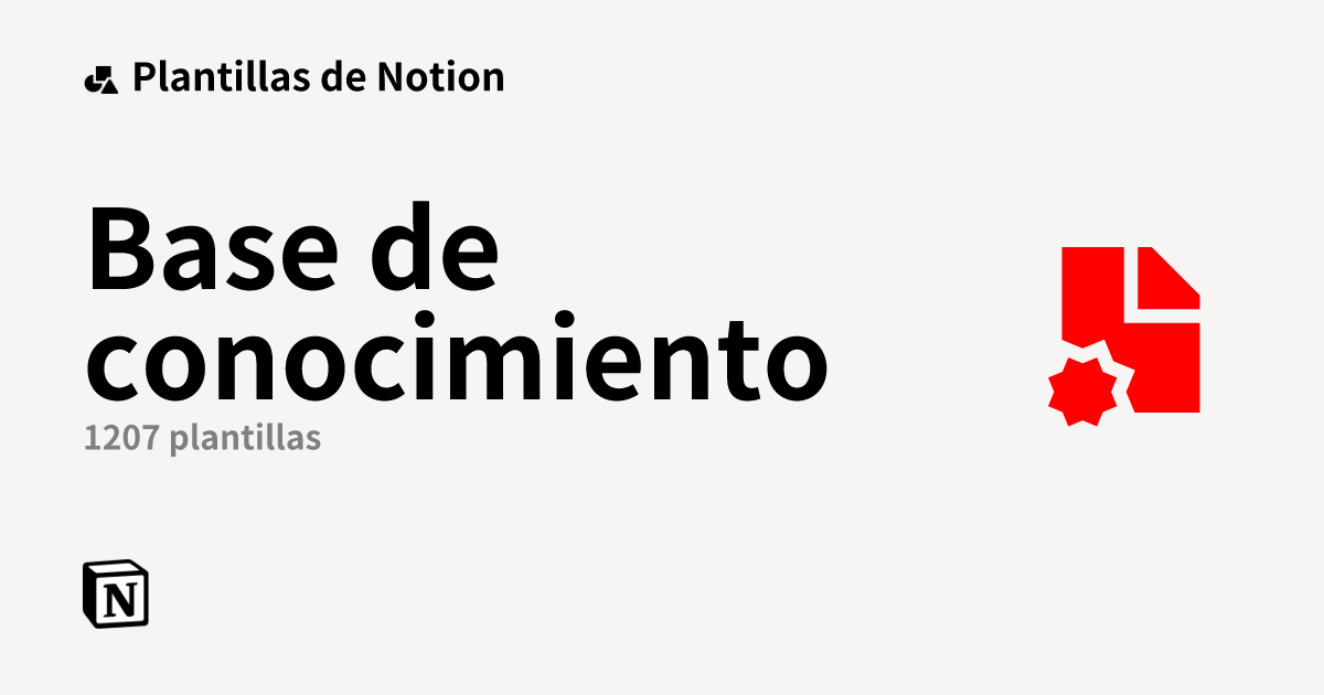 Plantillas gratuitas de Notion: Base de conocimiento | Notion Marketplace