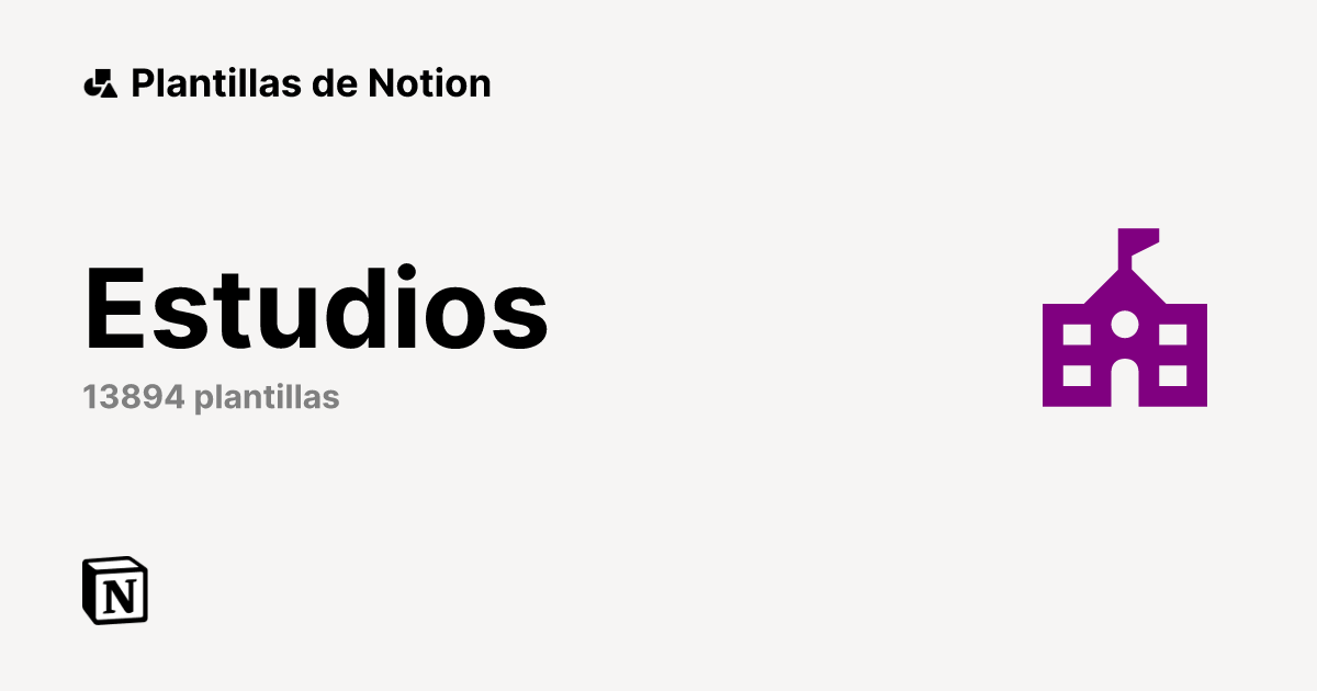 Mejores plantillas de Estudios de Notion | Notion Marketplace