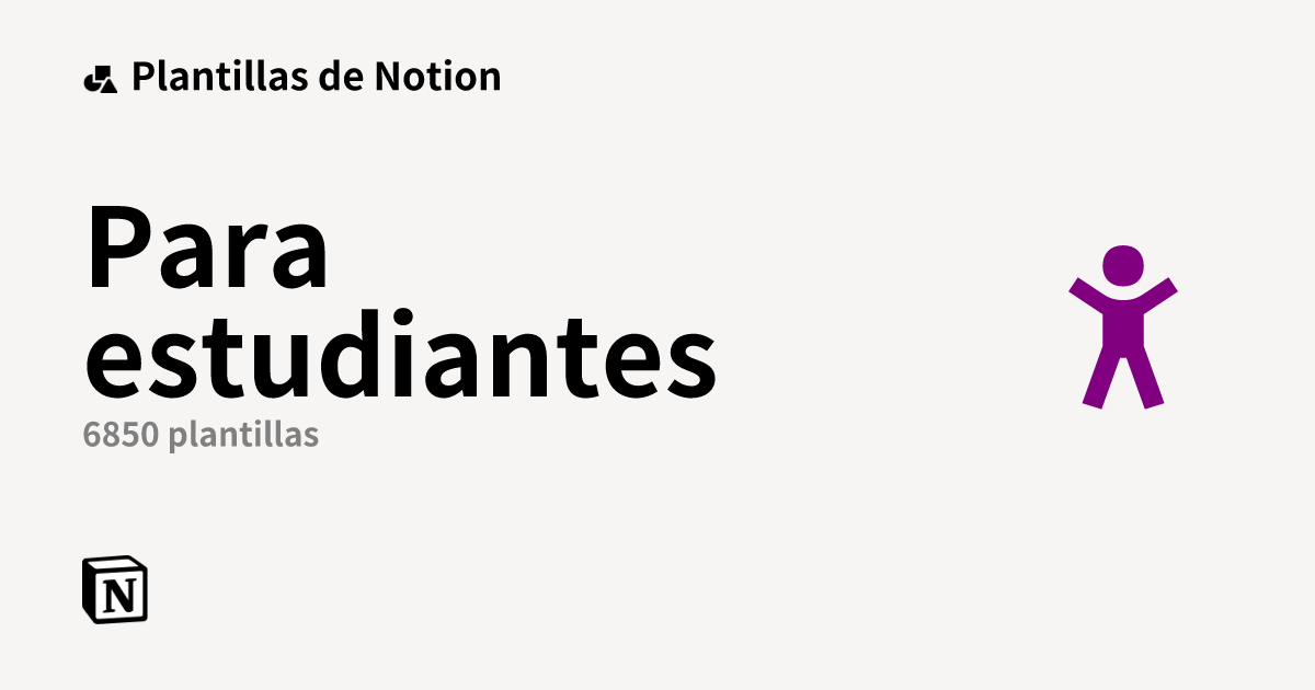 Plantillas para estudiantes | Notion Marketplace
