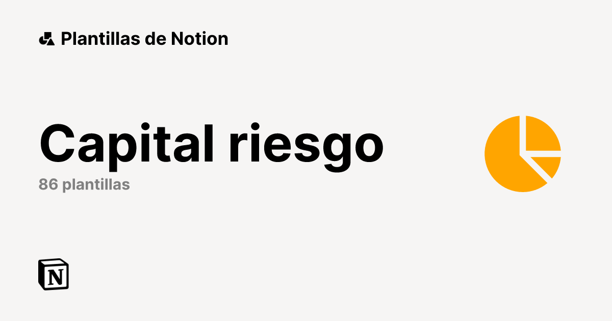 Plantillas gratuitas de Notion: Capital riesgo | Notion Marketplace
