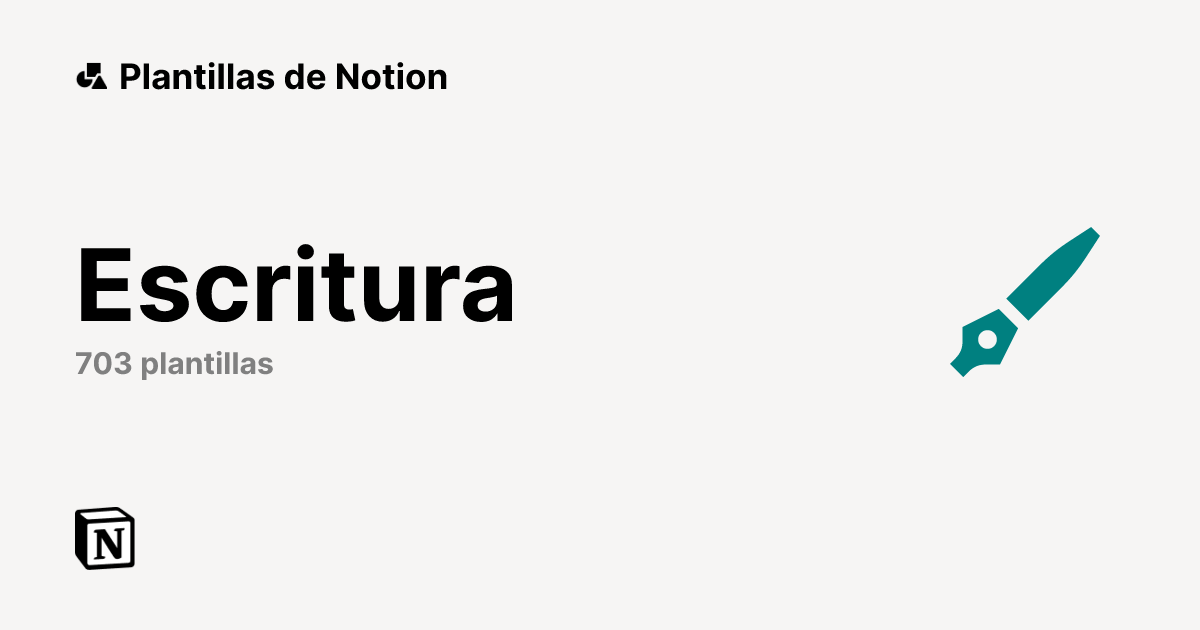 Mejores plantillas de Escritura de Notion | Notion Marketplace