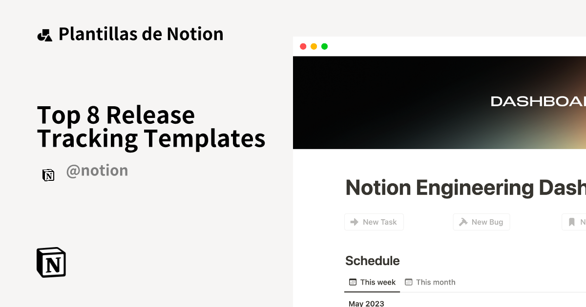 Top 8 Release Tracking Templates | Plantillas de Notion Marketplace