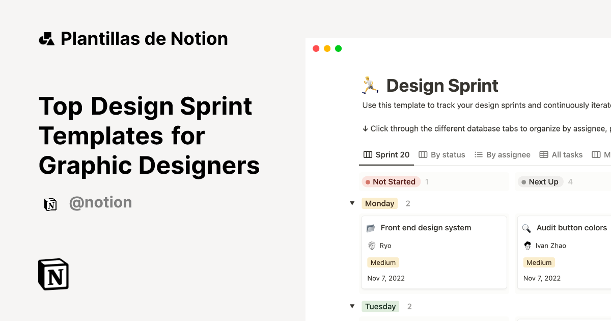 Top Design Sprint Templates for Graphic Designers | Plantillas de ...