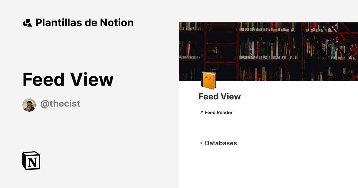 Plantilla Feed View | Notion Marketplace