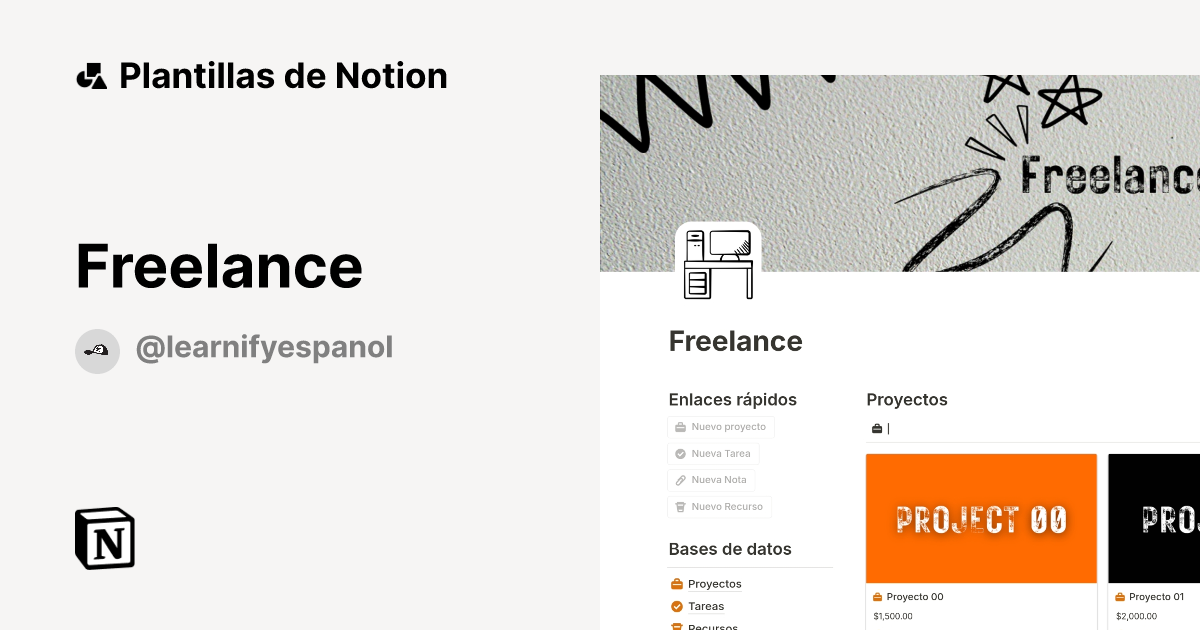 Plantilla Freelance | Notion Marketplace