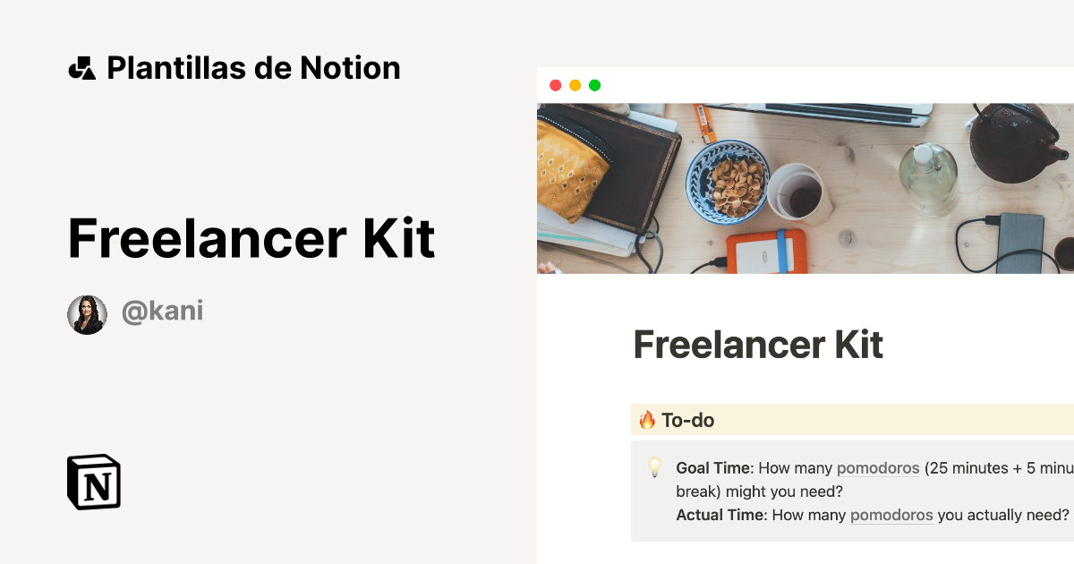 Plantilla Freelancer Kit | Notion Marketplace