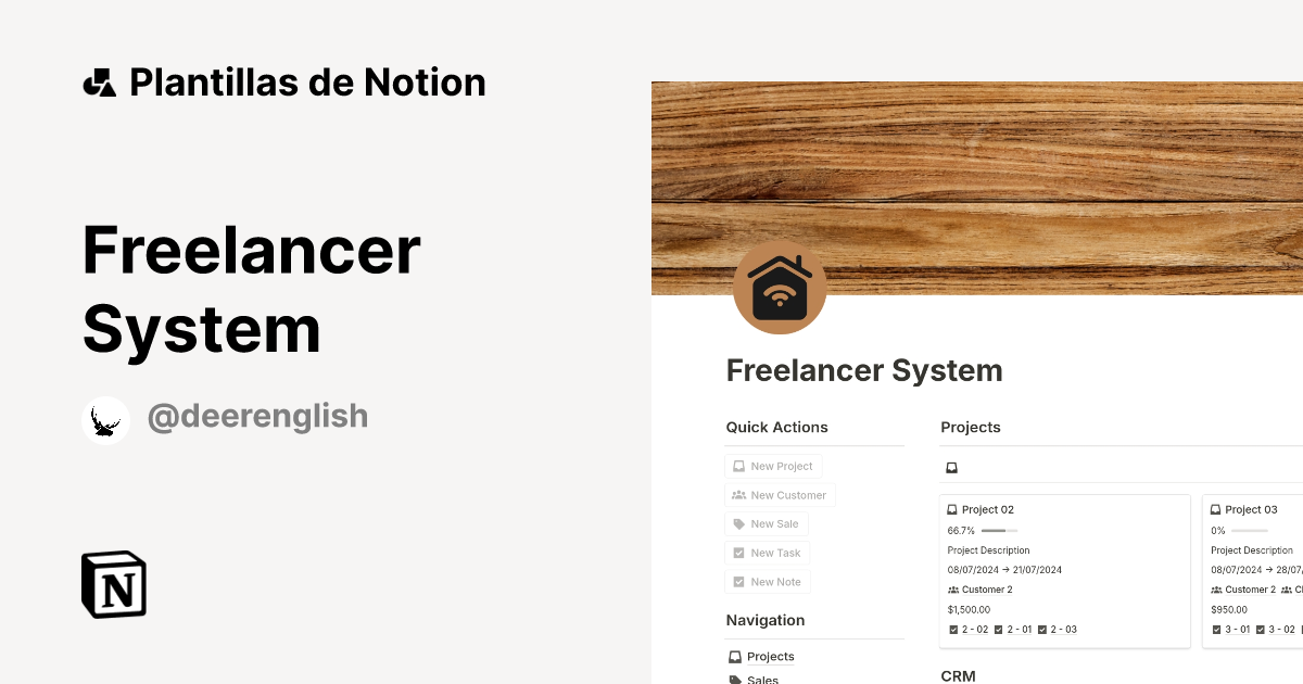Plantilla Freelancer System | Notion Marketplace